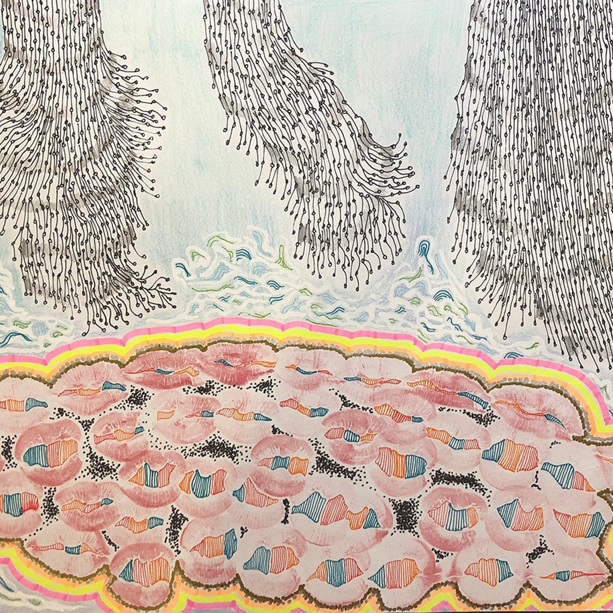 "thousand kisses drawing series 2021" by Beverly Tu (Artist) on Zealous