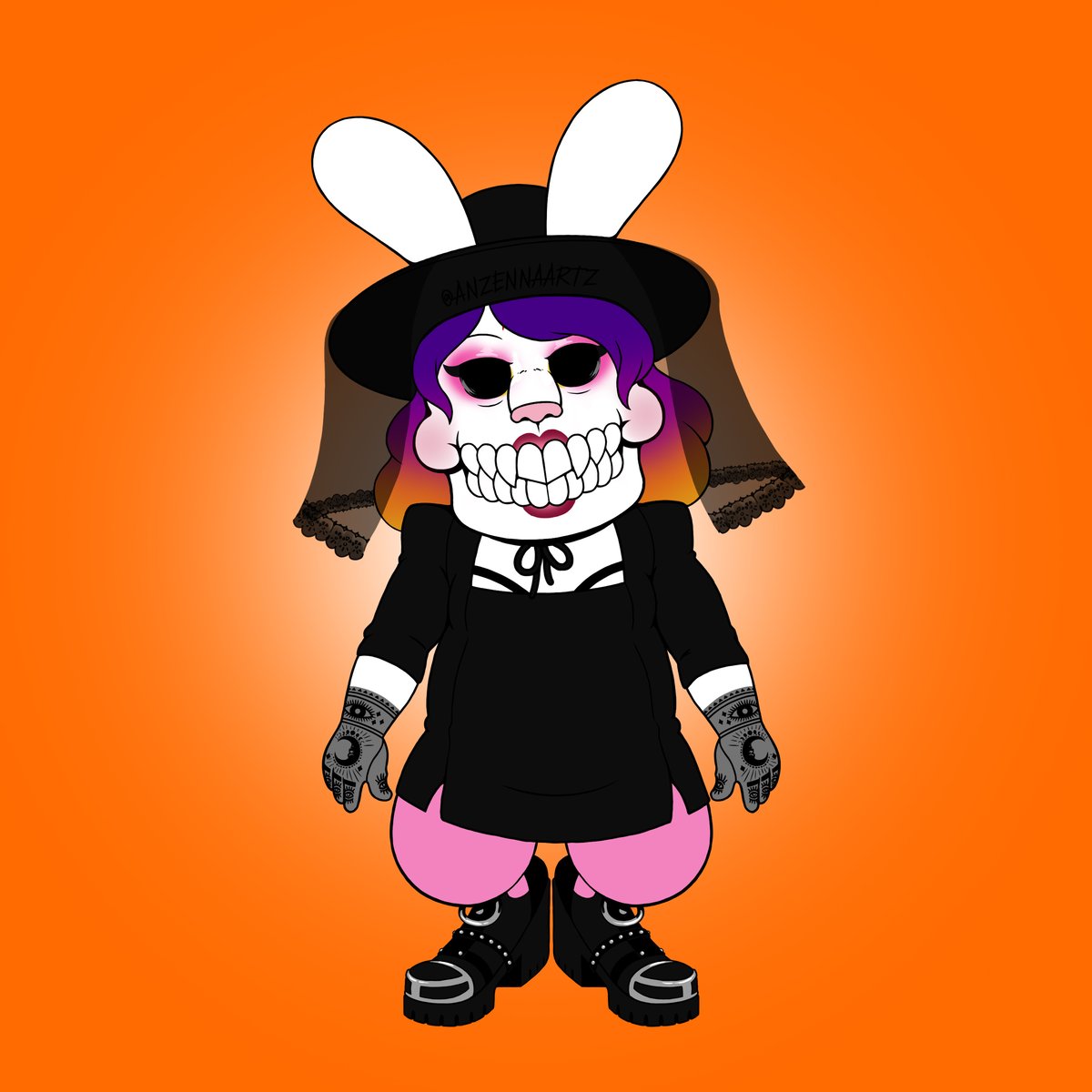 "SkullyBunny Dress Up" by Anz Art (Artist) on Zealous