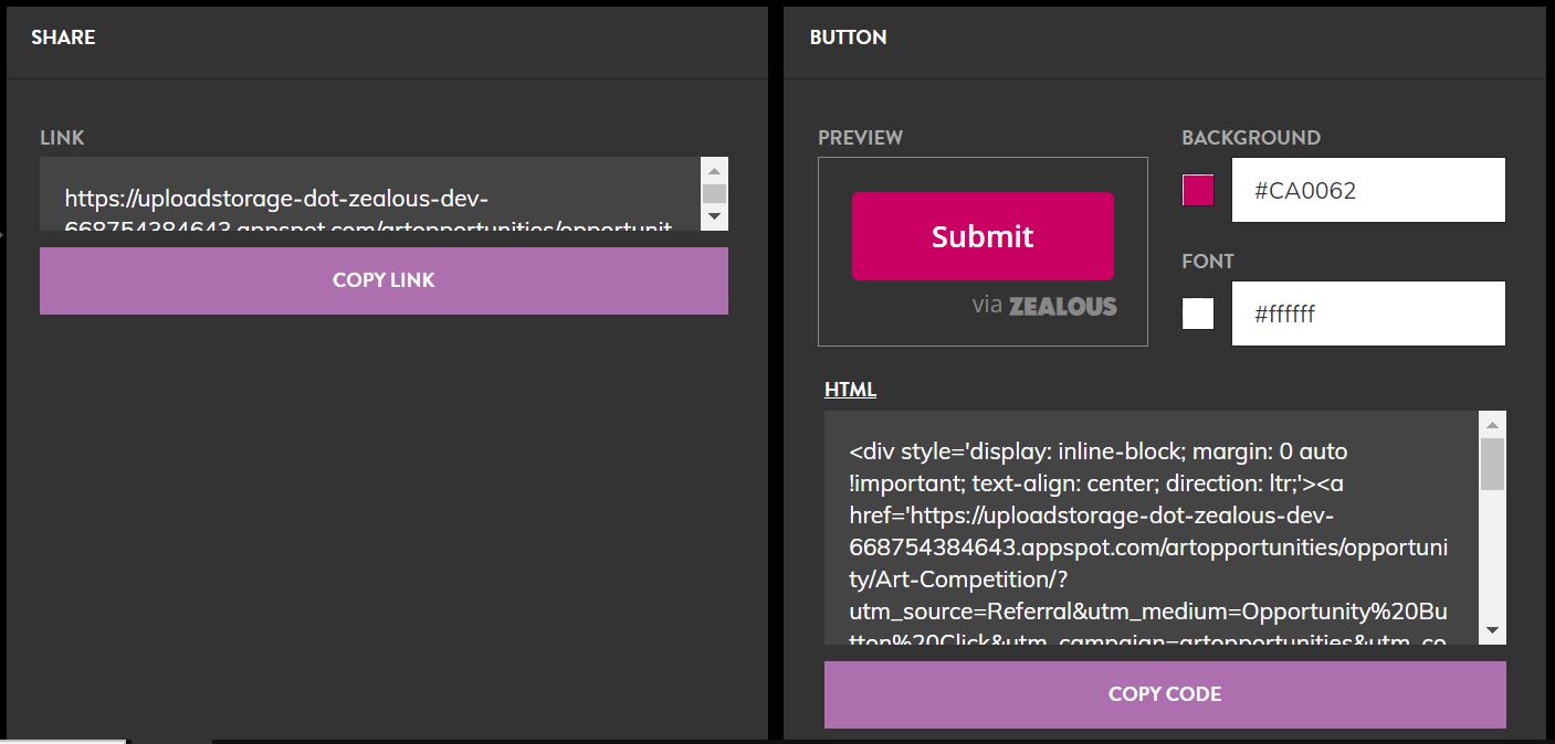 Adding a submit button to your website - Zealous Help